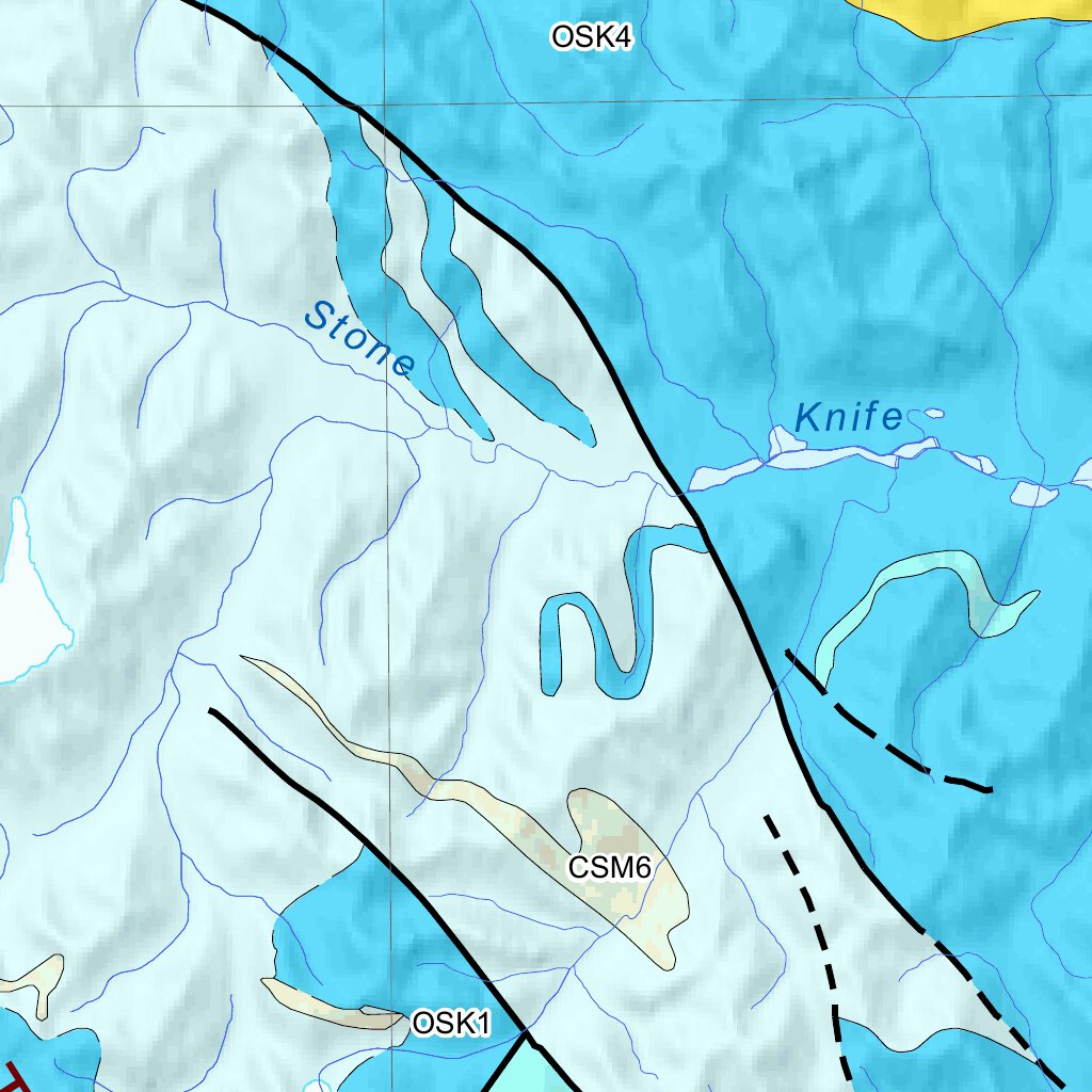 106B, Bonnet Plume Lake: Yukon Bedrock Geology Map by Yukon Geological ...