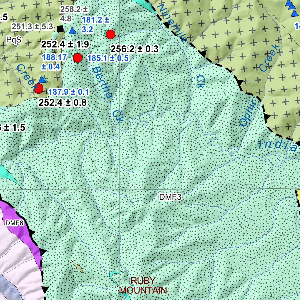 115N & 115O, Stewart River: Yukon Bedrock Geology Map by Yukon ...