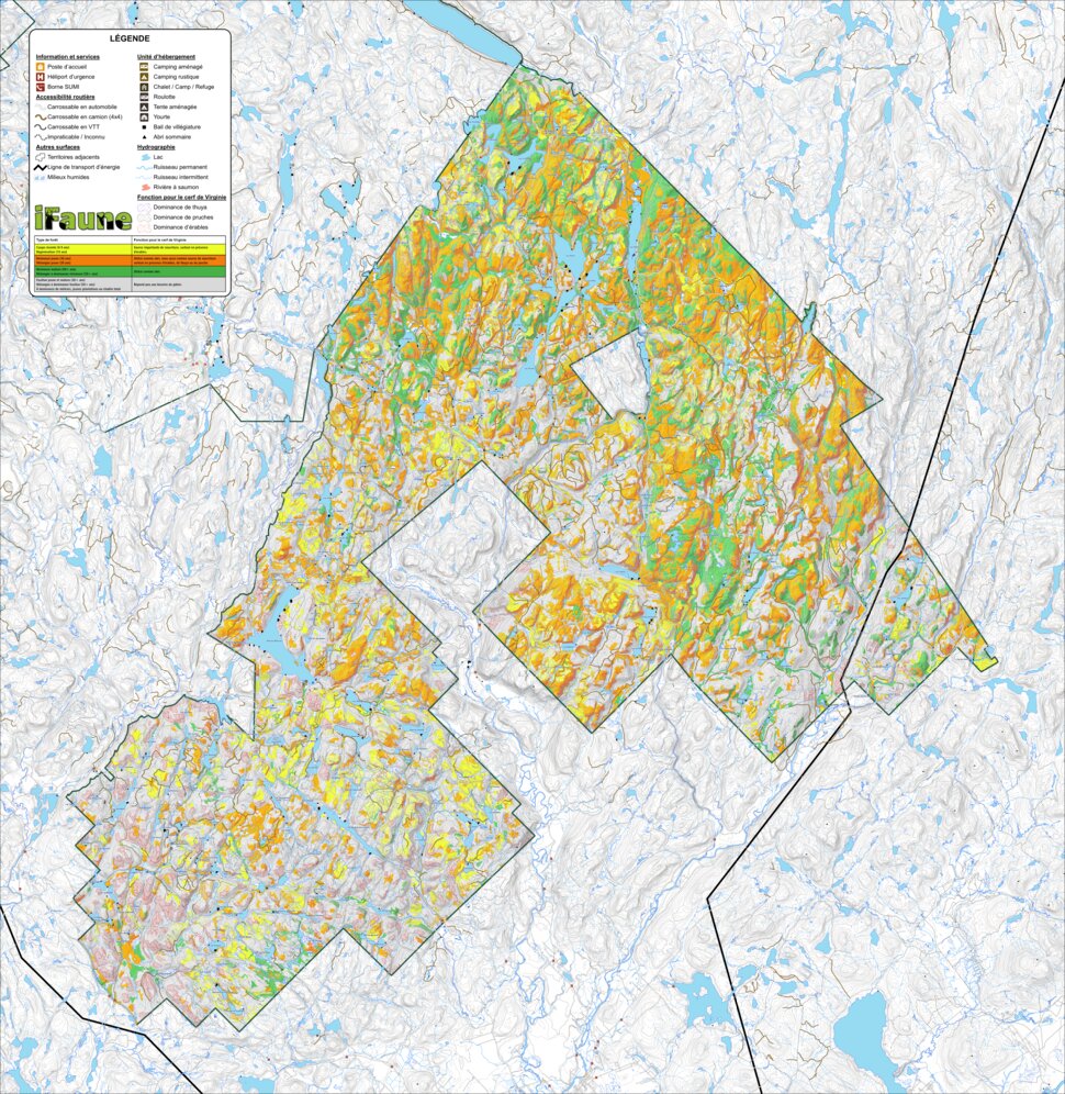 iFaune - Cerf de Virginie - Zec Batiscan-Neilson (2025) Map by Zecs ...
