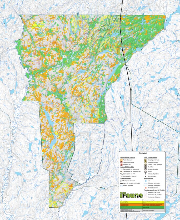 iFaune - Cerf de Virginie - Zec Borgia (2025) Map by Zecs Quebec ...