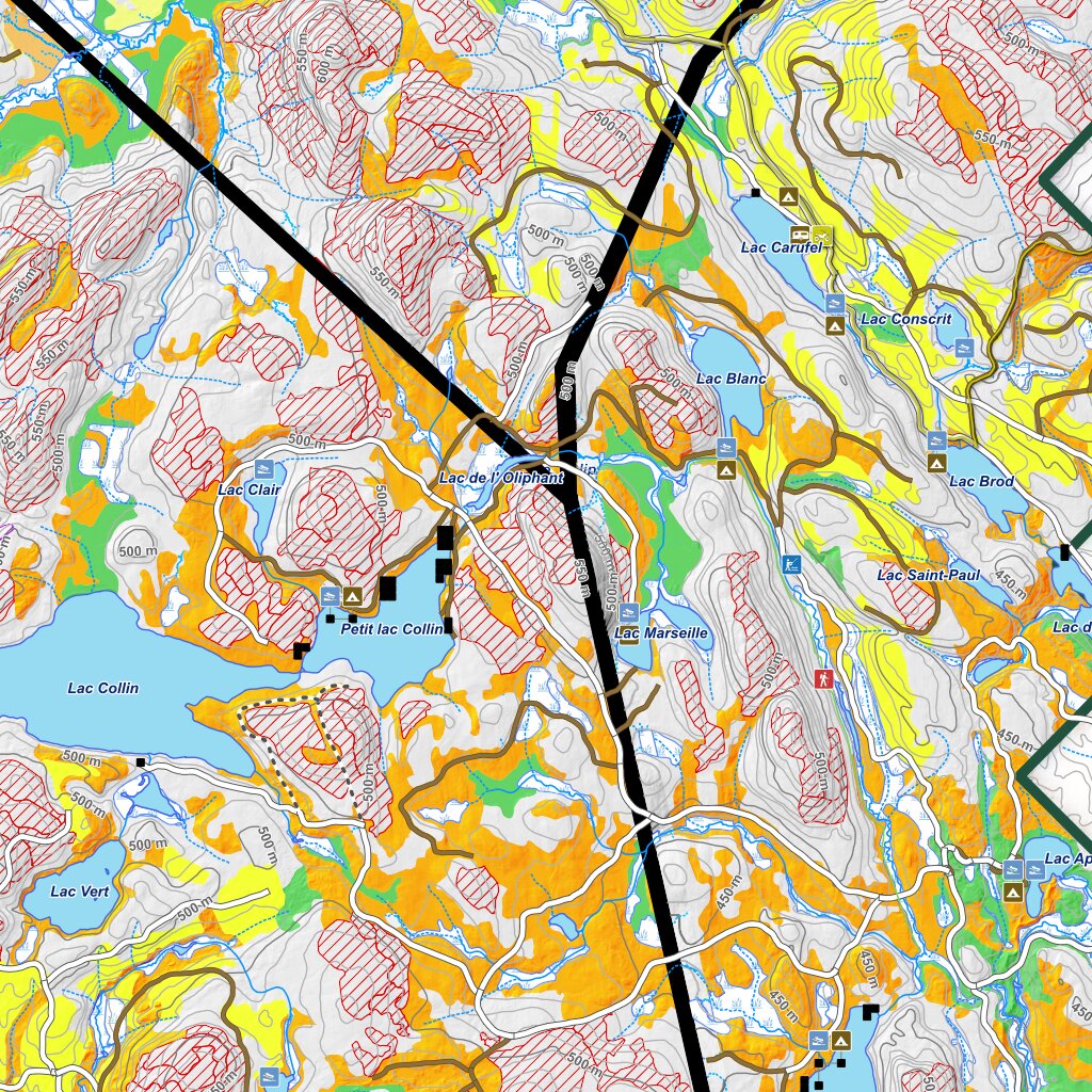 iFaune - Cerf de Virginie - Zec Collin (2025) Map by Zecs Quebec ...