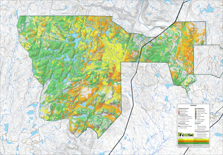 iFaune - Cerf de Virginie - Zec des Martres (2025) Map by Zecs Quebec ...