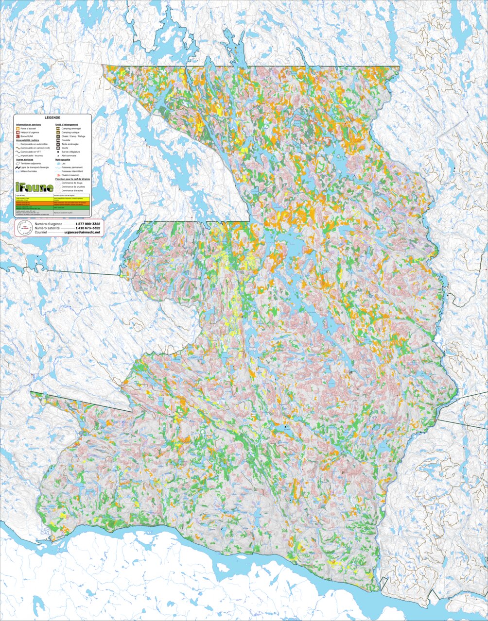iFaune - Cerf de Virginie - Zec Dumoine (2025) Map by Zecs Quebec ...