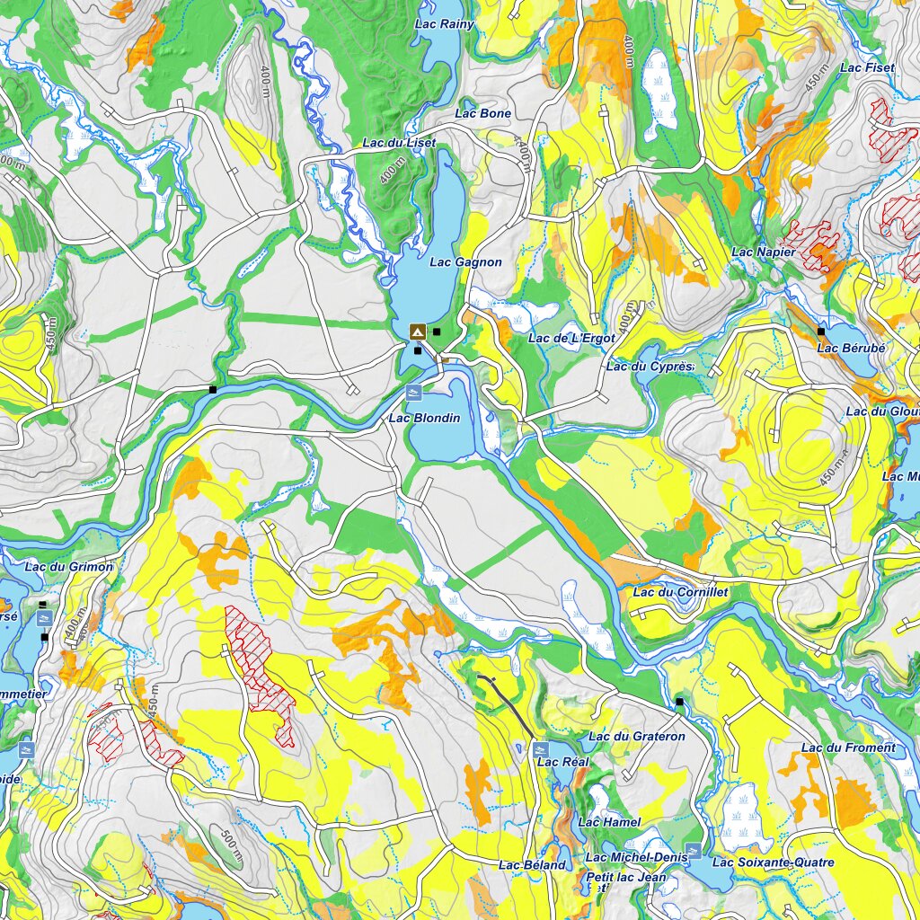 iFaune - Cerf de Virginie - Zec Gros-Brochet (2025) Map by Zecs Quebec ...