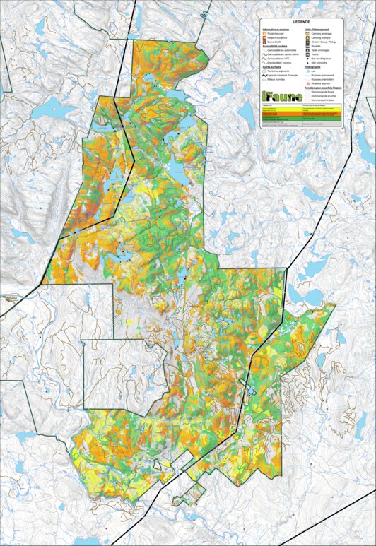 iFaune - Cerf de Virginie - Zec Lac-au-Sable (2025) Map by Zecs Quebec ...