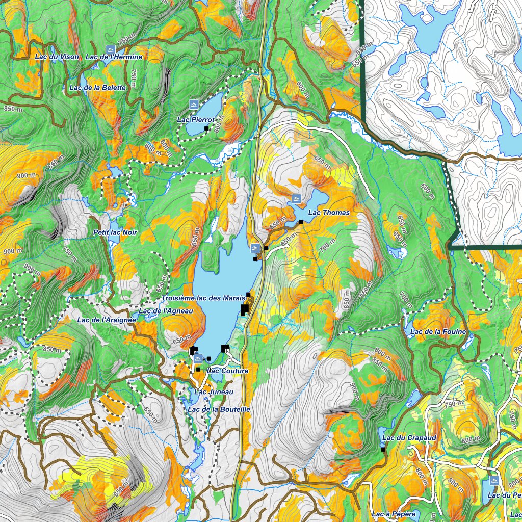 iFaune - Cerf de Virginie - Zec Lac-au-Sable (2025) Map by Zecs Quebec ...