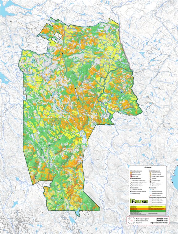 iFaune - Cerf de Virginie - Zec Mars-Moulin (2025) Map by Zecs Quebec ...