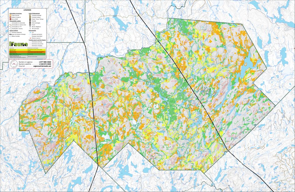 iFaune - Cerf de Virginie - Zec Mazana (2025) Map by Zecs Quebec ...