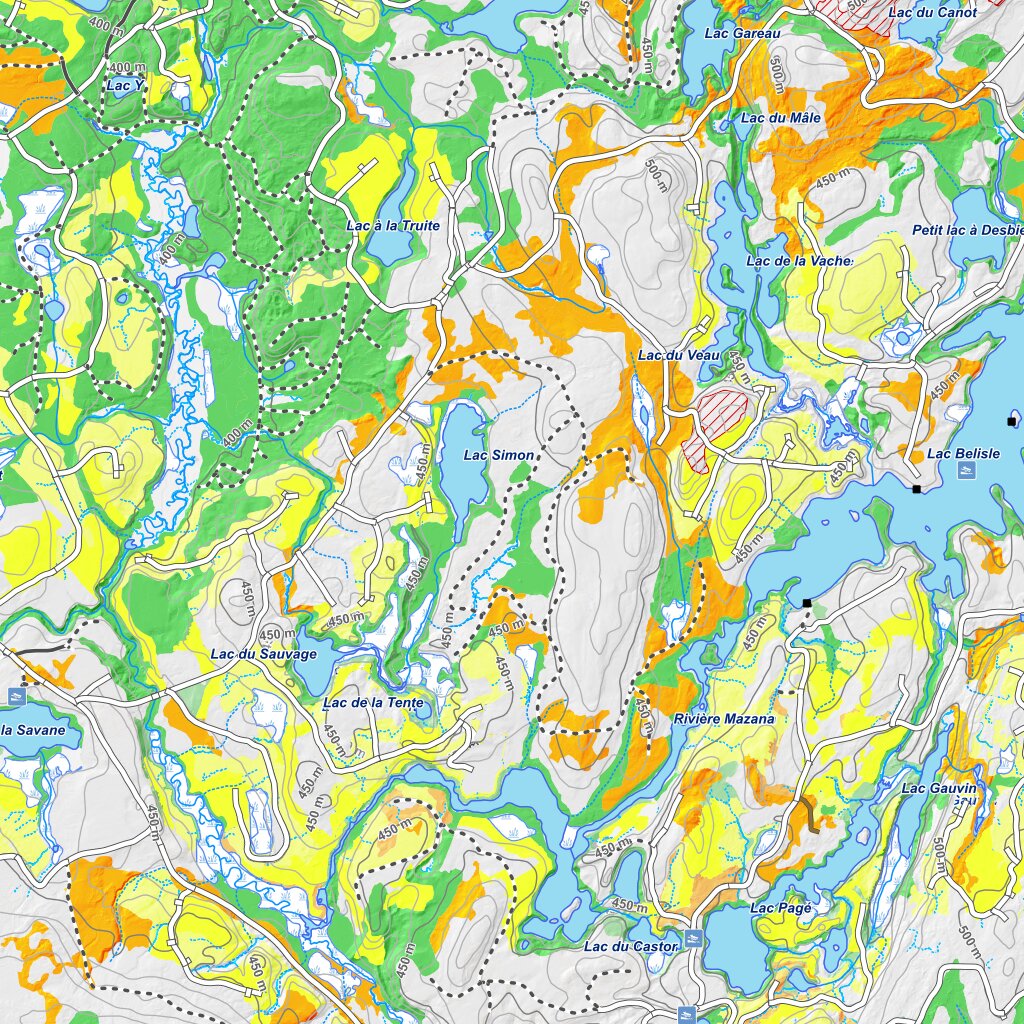 iFaune - Cerf de Virginie - Zec Mazana (2025) Map by Zecs Quebec ...