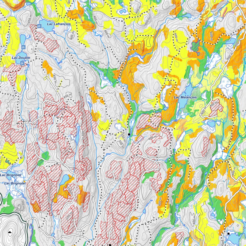iFaune - Cerf de Virginie - Zec Mitchinamecus (2025) Map by Zecs Quebec ...