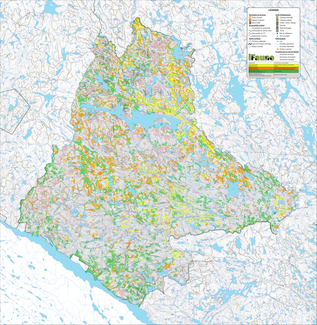 iFaune - Cerf de Virginie - Zec Saint-Patrice (2025) Map by Zecs Quebec ...