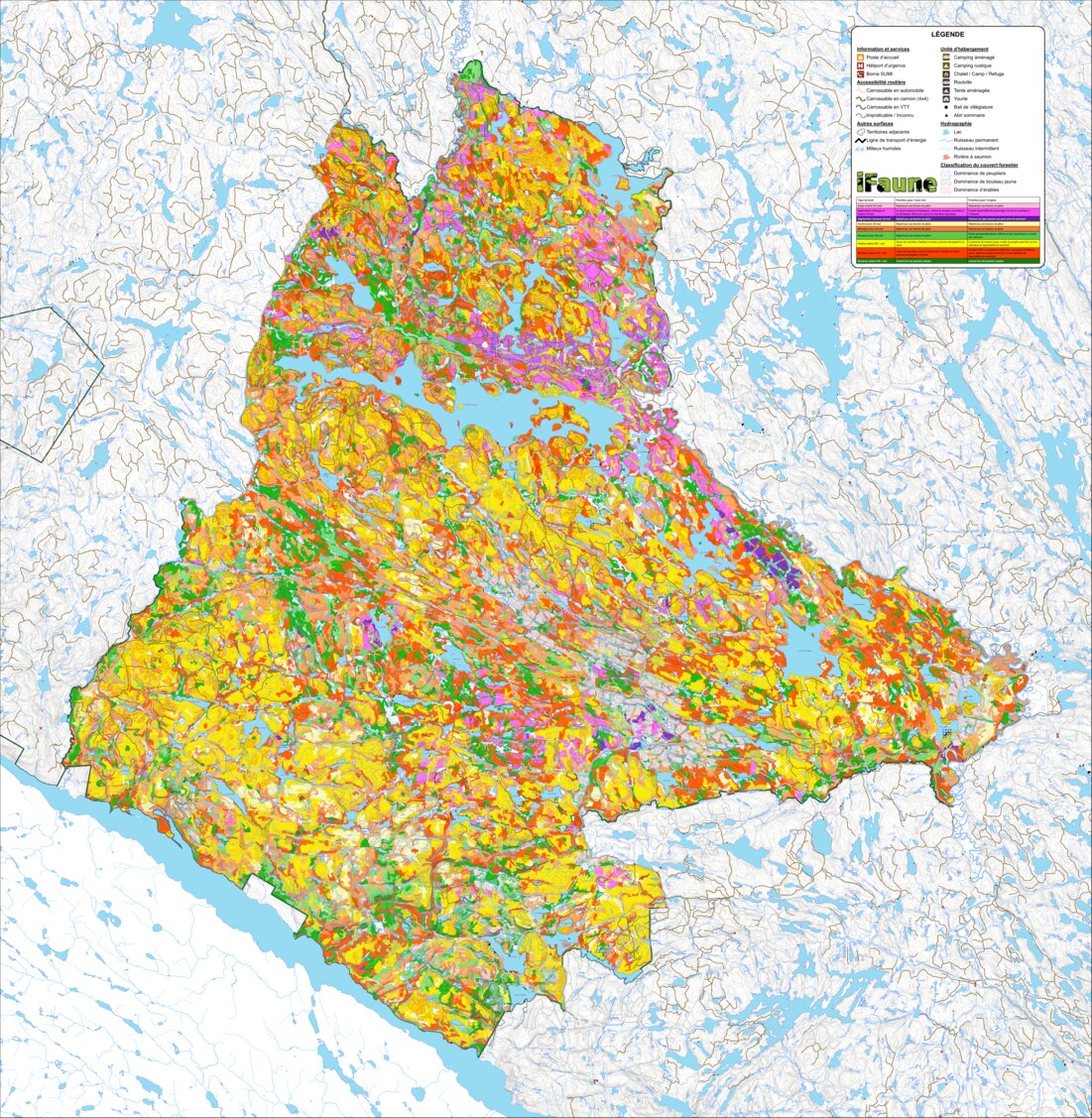 iFaune - Orignal et ours noir - Zec Saint-Patrice (2025) Map by Zecs ...