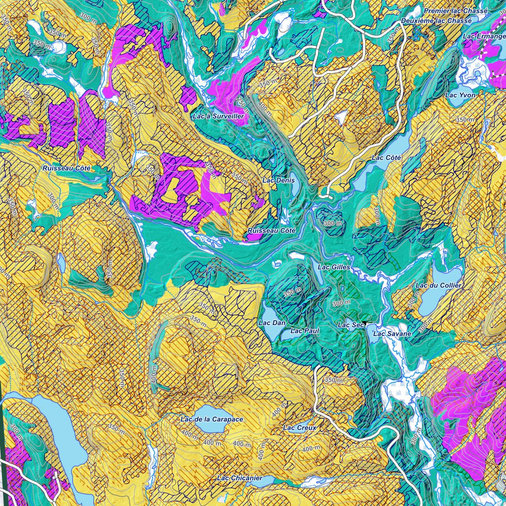iFaune - Petit gibier - Zec Borgia (2025) Map by Zecs Quebec | Avenza Maps