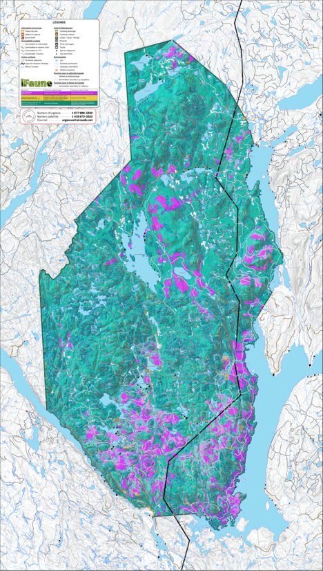 iFaune - Petit gibier - Zec du Lac-de-la-Boiteuse (2025) Map by Zecs ...
