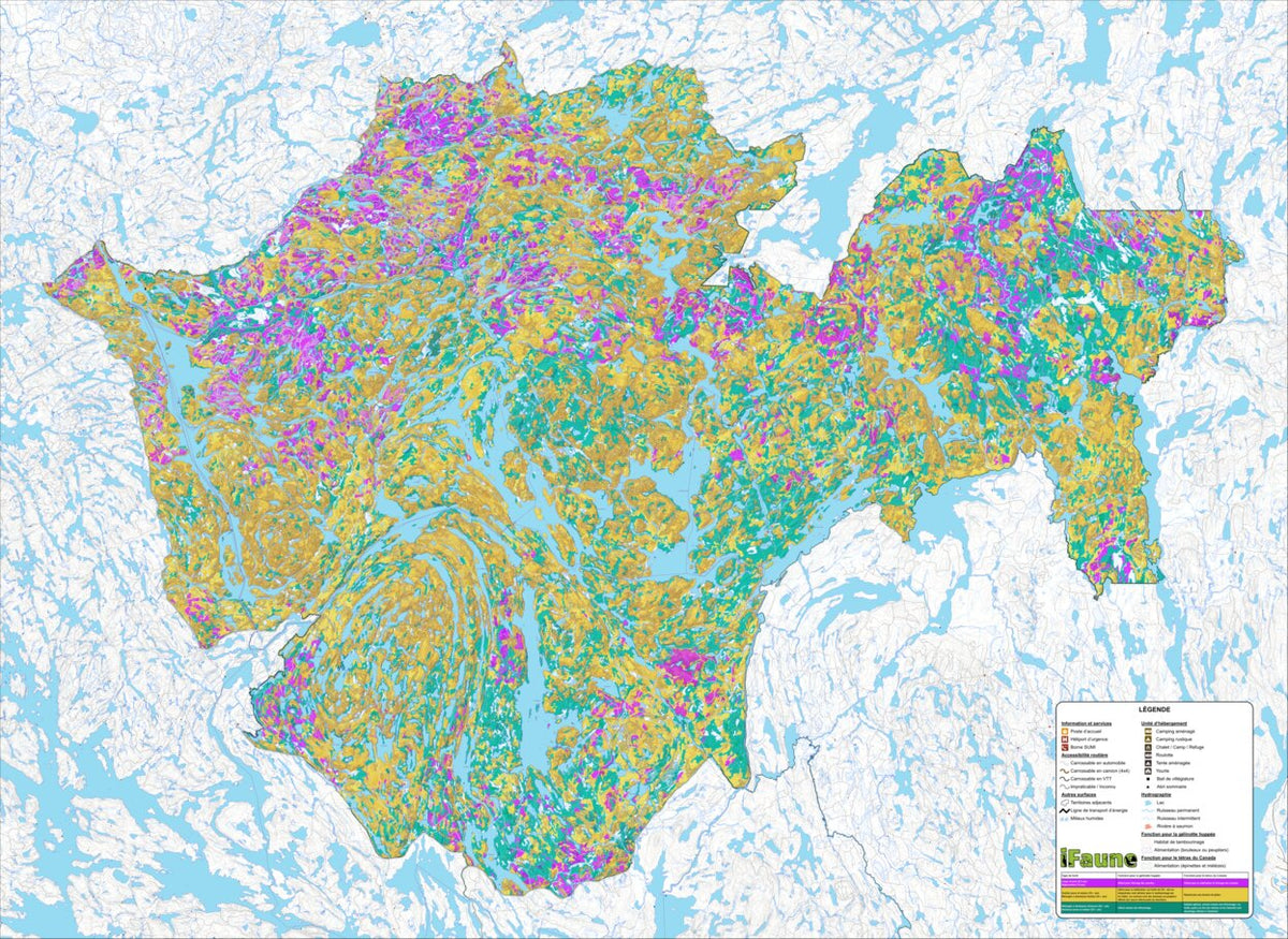 iFaune - Petit gibier - Zec Kipawa (2025) Map by Zecs Quebec | Avenza Maps