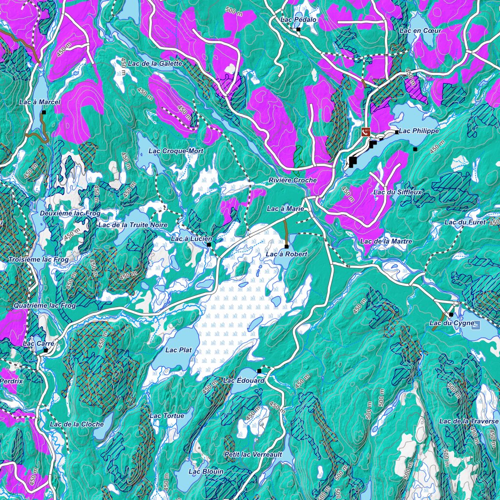 iFaune - Petit gibier - Zec La Lièvre (2025) Map by Zecs Quebec ...