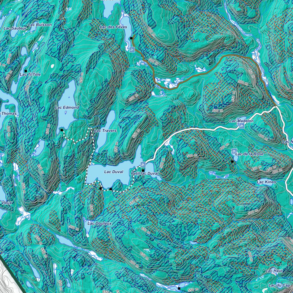 iFaune - Petit gibier - Zec Nordique (2025) Map by Zecs Quebec | Avenza ...