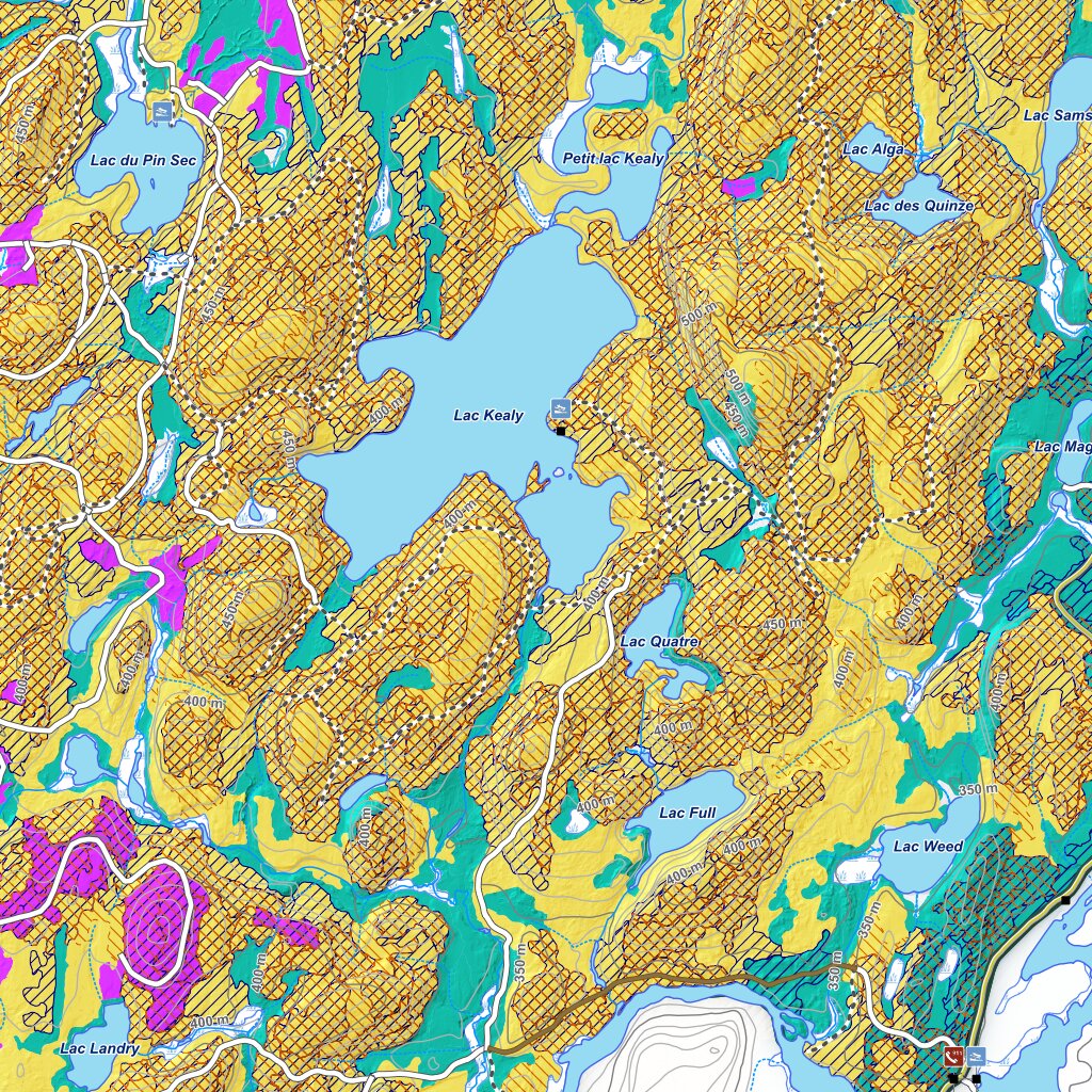iFaune - Petit gibier - Zec Normandie (2025) Map by Zecs Quebec ...