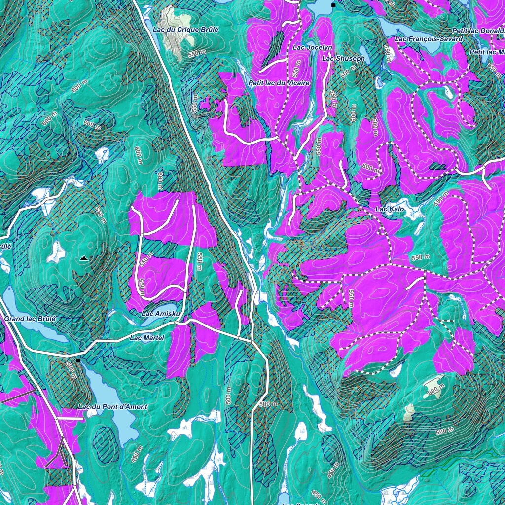 iFaune - Petit gibier - Zec Rivière-aux-Rats (2025) Map by Zecs Quebec ...