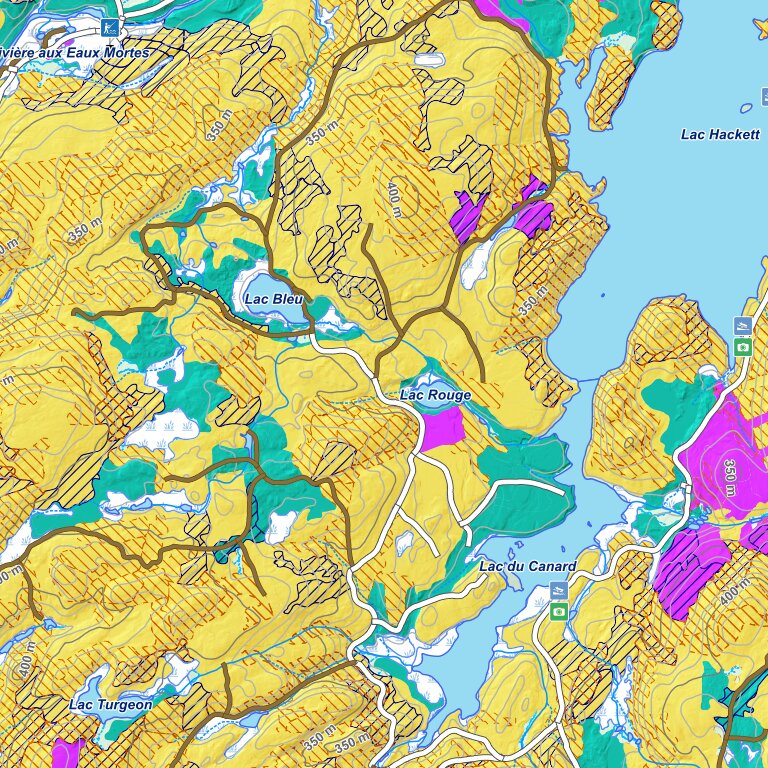 iFaune - Petit gibier - Zec Tawachiche (2025) Map by Zecs Quebec ...