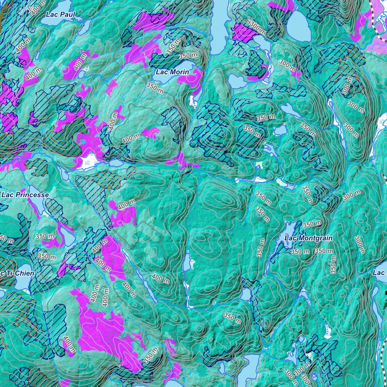 iFaune - Petit gibier - Zec Trinité (2025) Map by Zecs Quebec | Avenza Maps