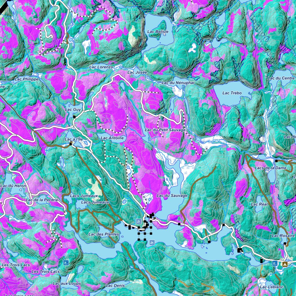 iFaune - Petit gibier - Zec Varin (2025) Map by Zecs Quebec | Avenza Maps