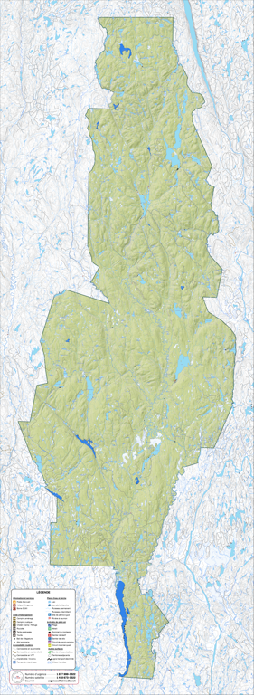 Carte des lacs de pêche blanche – Rivière-aux-Rats 2026 Map by Zecs ...