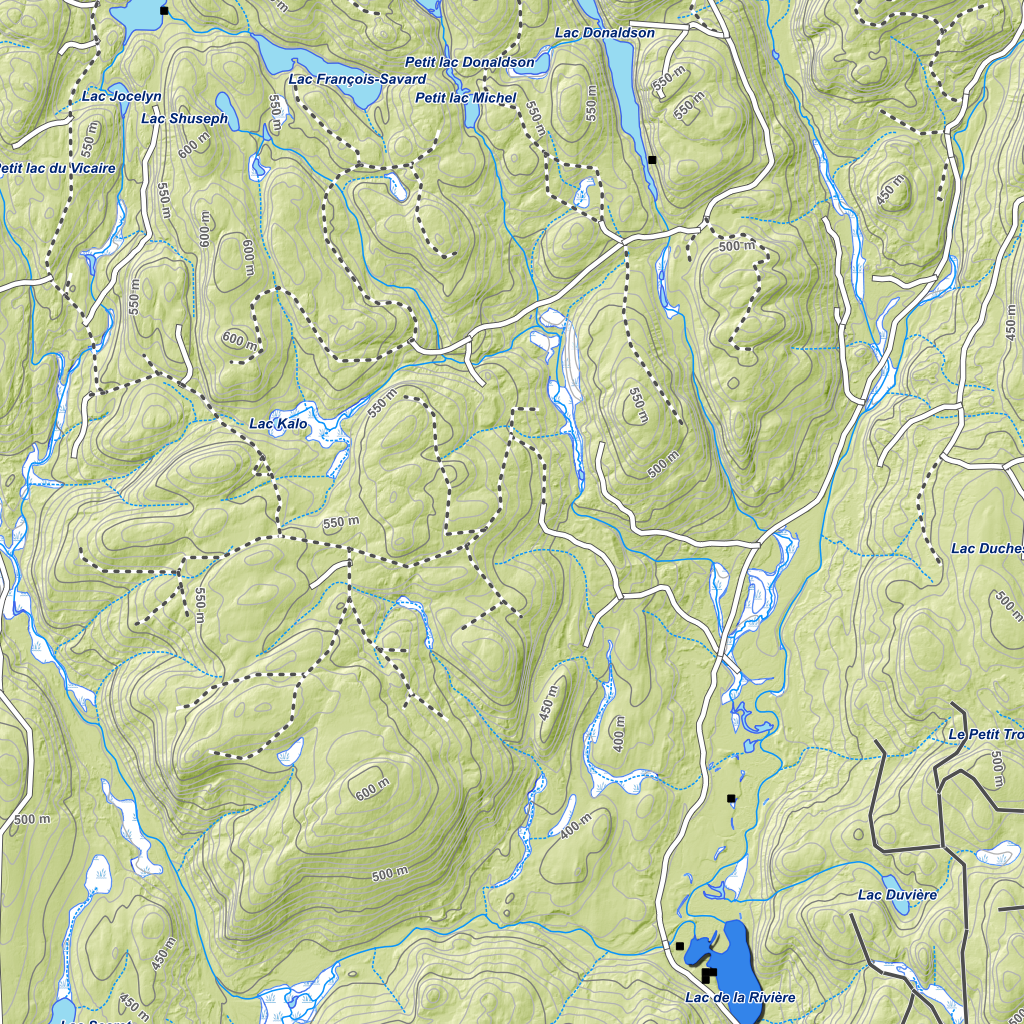 Carte des lacs de pêche blanche – Rivière-aux-Rats 2026 Map by Zecs ...