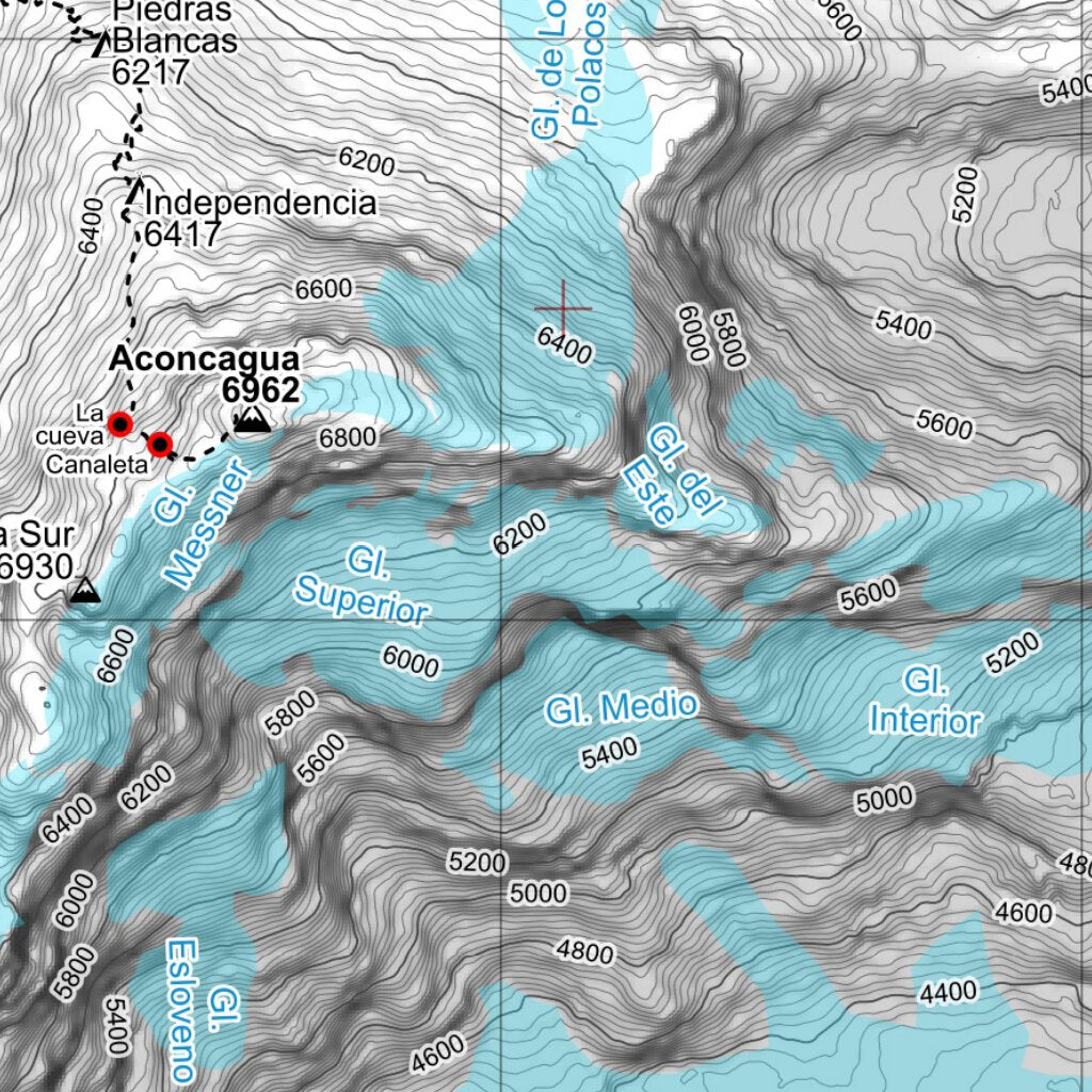 Cerro Aconcagua ruta normal Map by Zumaps | Avenza Maps