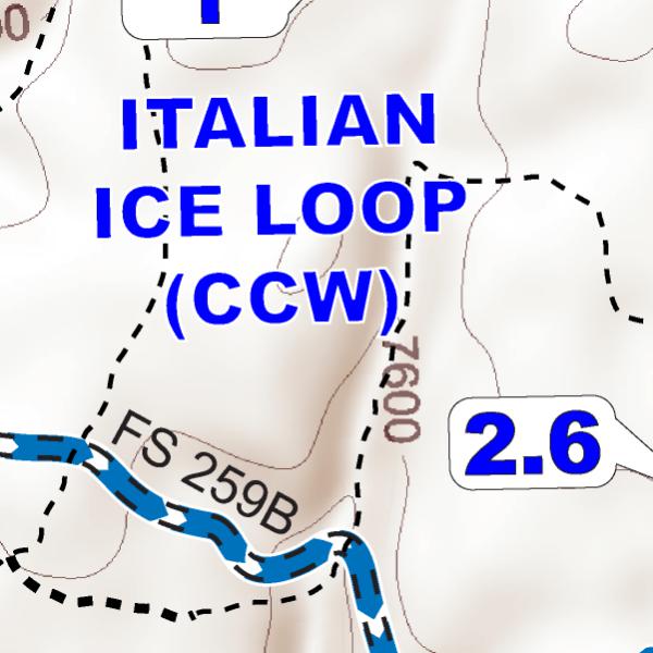 Boggy Draw Winter Snowbike Groomed Route Map by Big Loop Maps | Avenza Maps