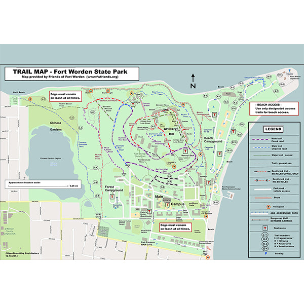 Fort Worden Trail Map by Avenza Systems Inc. | Avenza Maps