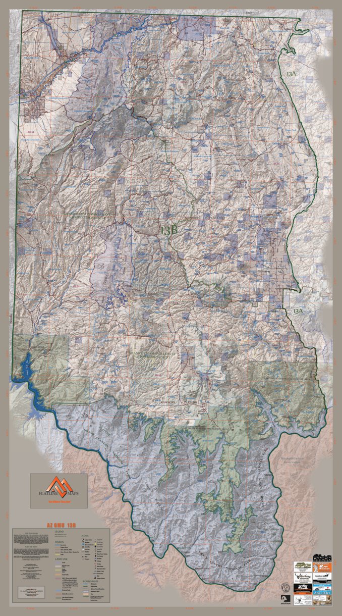 Arizona GMU 13B - FlatlineMaps 25 Map by Flatline Maps LLC | Avenza Maps
