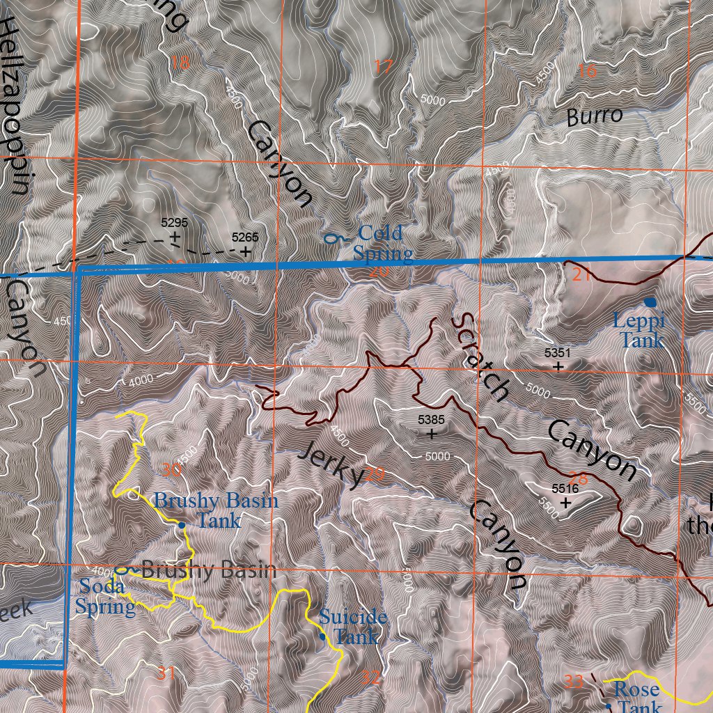 Arizona GMU 18B - FlatlineMaps 25 Map by Flatline Maps LLC | Avenza Maps