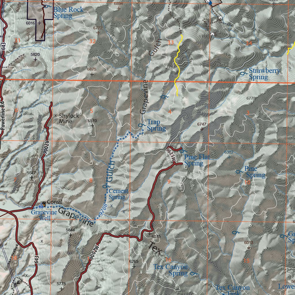 Arizona GMU 19A - FlatlineMaps 25 Map by Flatline Maps LLC | Avenza Maps