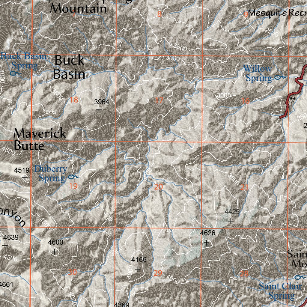 Arizona GMU 21 - FlatlineMaps 25 Map by Flatline Maps LLC | Avenza Maps