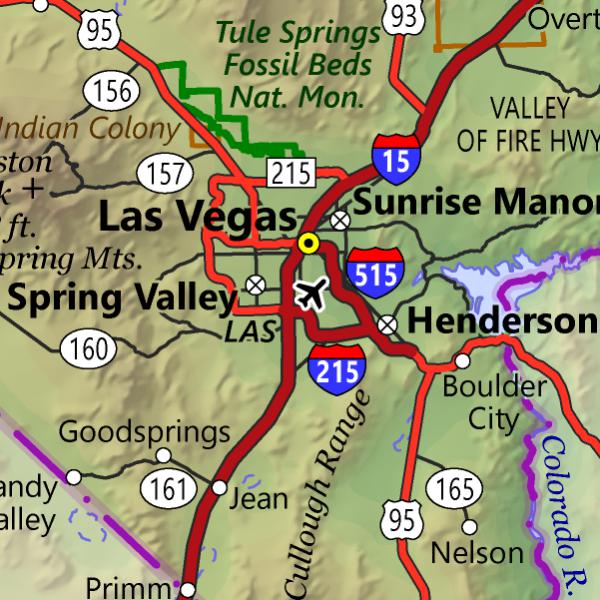 Nevada Highway Map by World Sites Atlas | Avenza Maps