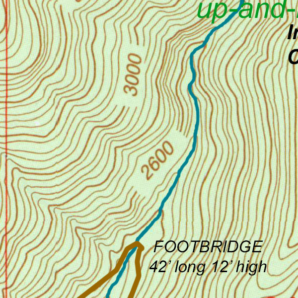 Hiking Trails near Belden, California Map by Sacramento Valley Hiking ...