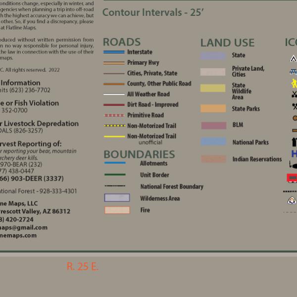 Arizona GMU 3B - FlatlineMaps 25 Map by Flatline Maps LLC | Avenza Maps