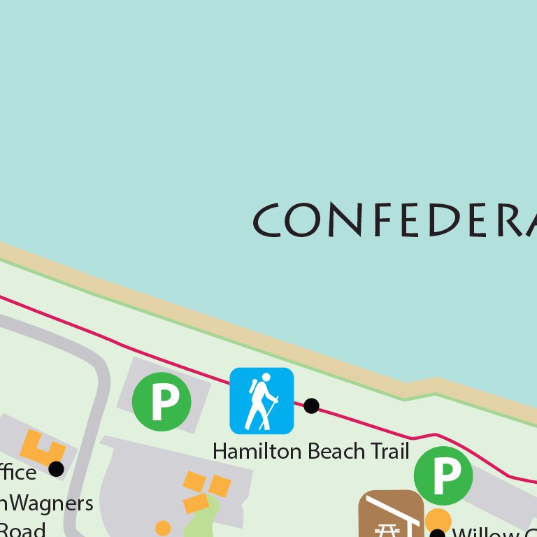 Confederation Beach Park Map by Avenza Systems Inc. | Avenza Maps