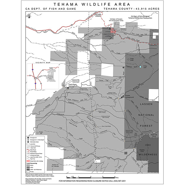 Tehama Wildlife Area Map by Avenza Systems Inc. | Avenza Maps