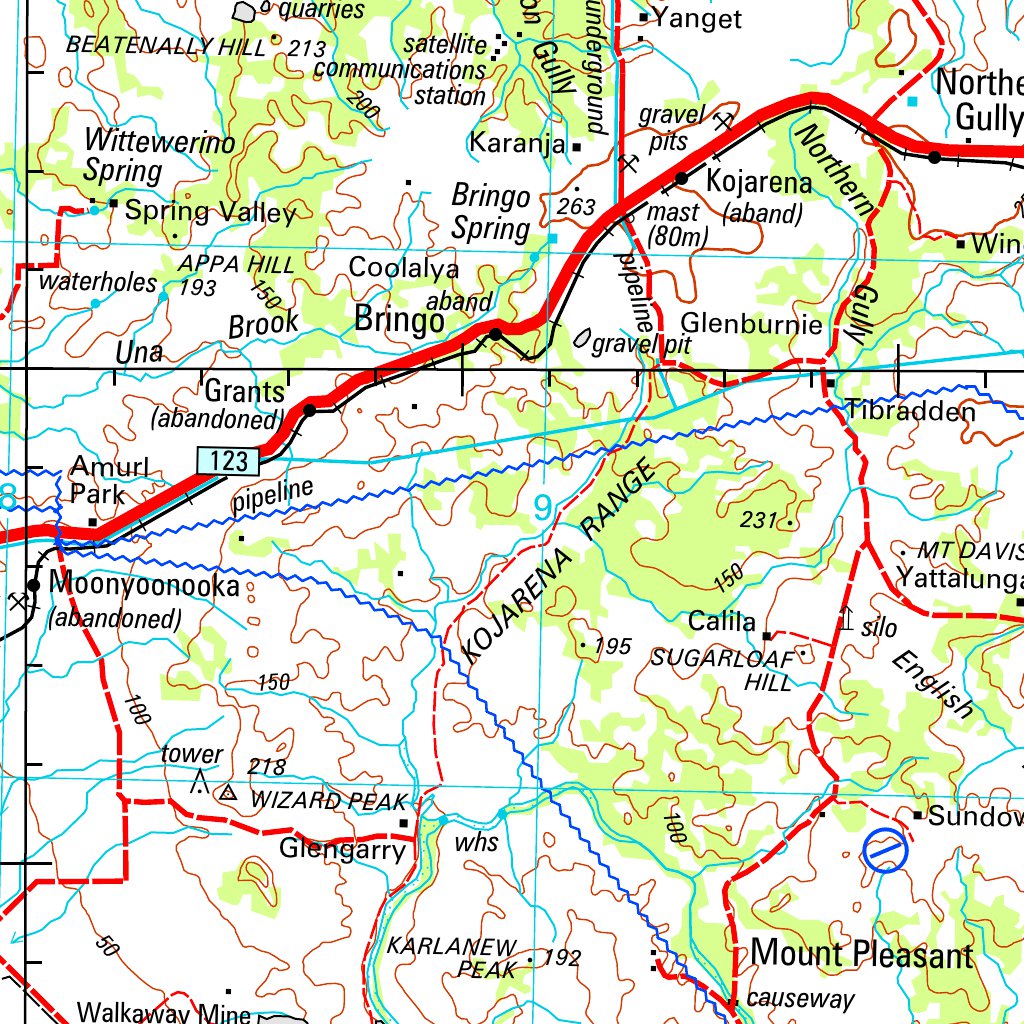 Geraldton Special SH50 - 01 Map by Geoscience Australia | Avenza Maps