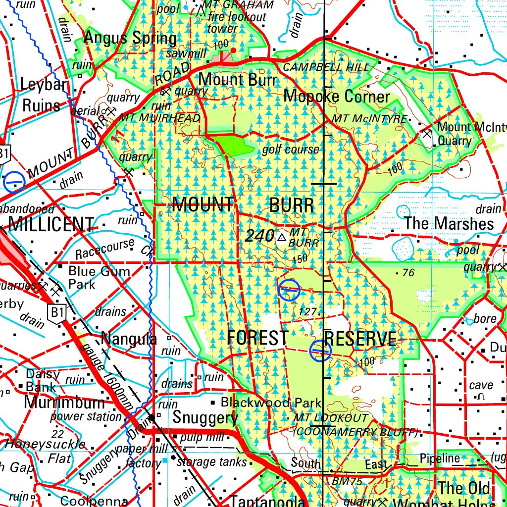 Penola Special SJ54 - 06 Map by Geoscience Australia | Avenza Maps