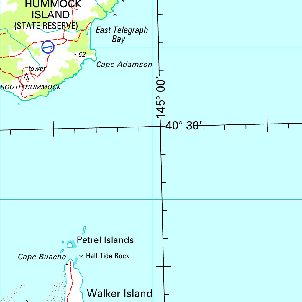 Tasmania North West SK55 - 20 Map by Geoscience Australia | Avenza Maps