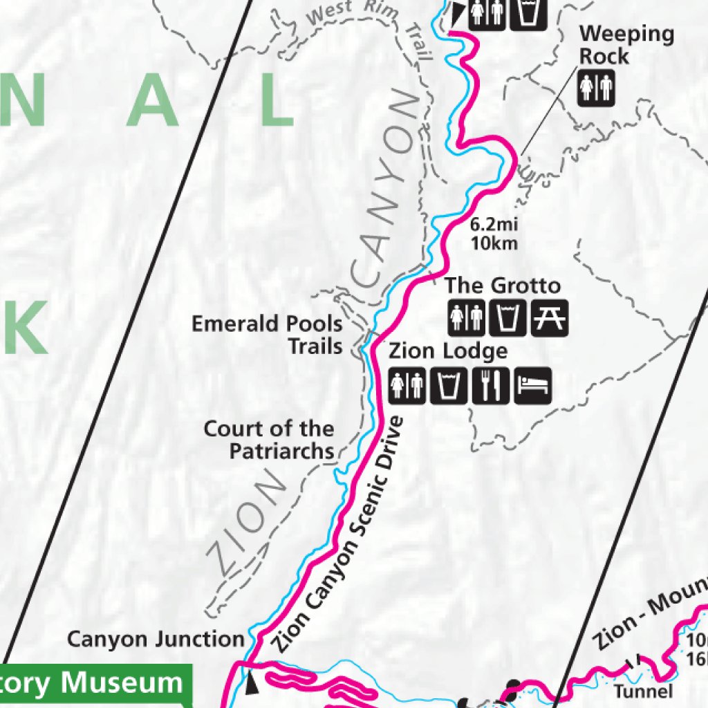 Zion National Park Map by US National Park Service | Avenza Maps