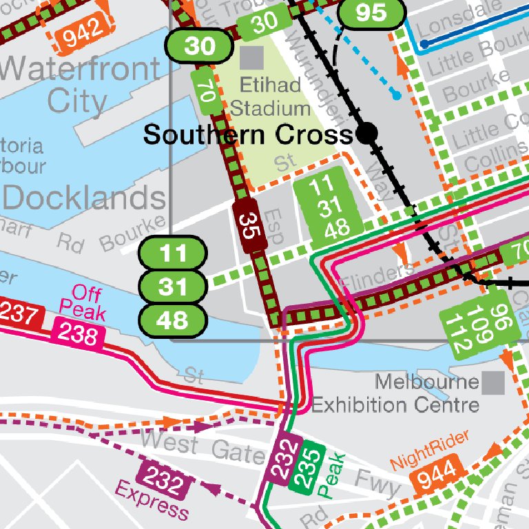 Melbourne Transit: Melbourne Map by Avenza Systems Inc. | Avenza Maps
