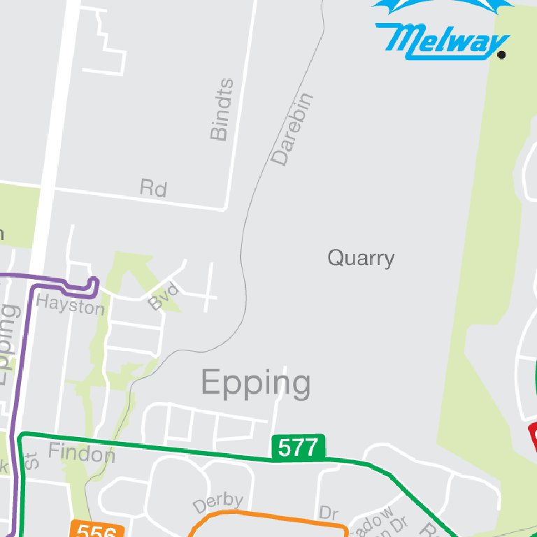 Melbourne Transit: Whittlesea Map by Avenza Systems Inc. | Avenza Maps