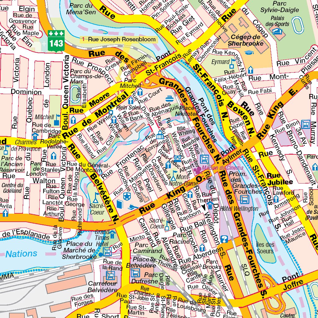 Sherbrooke, QC Map by Mapmobility Corp. | Avenza Maps