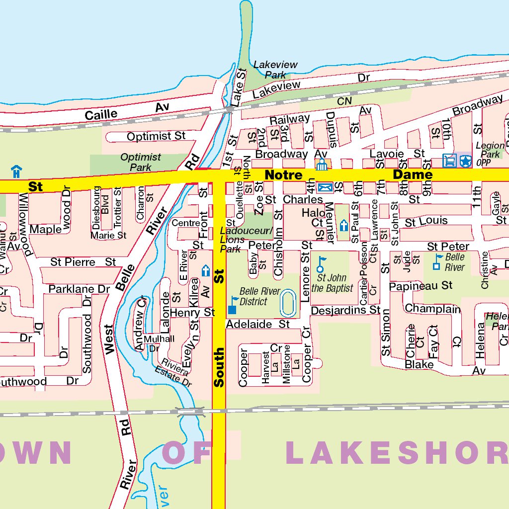 Lakeshore and Area, ON Map by Mapmobility Corp. | Avenza Maps