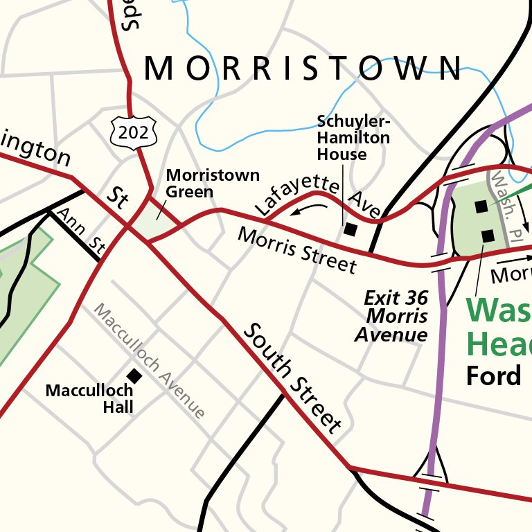 Morristown National Historical Park Map by US National Park Service ...