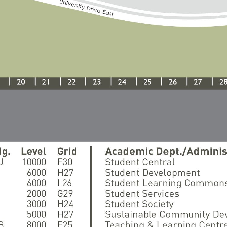 Simon Fraser University Campus Map by Avenza Systems Inc. | Avenza Maps